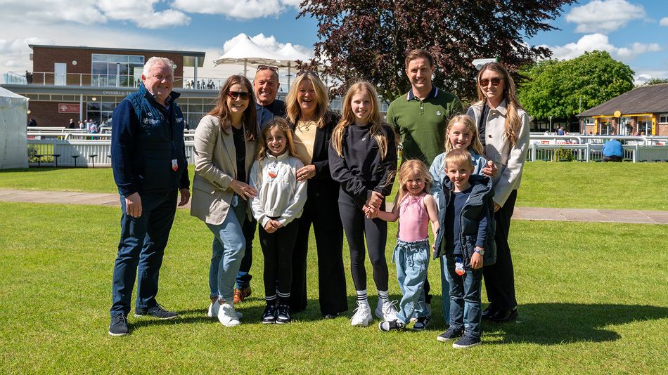 Rob Burrow's family make the trip to Thirsk to watch MND charity racing ...