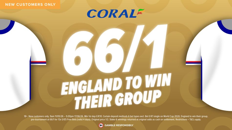 England World Cup offer: Coral boost England to win Group L at 66-1 ...