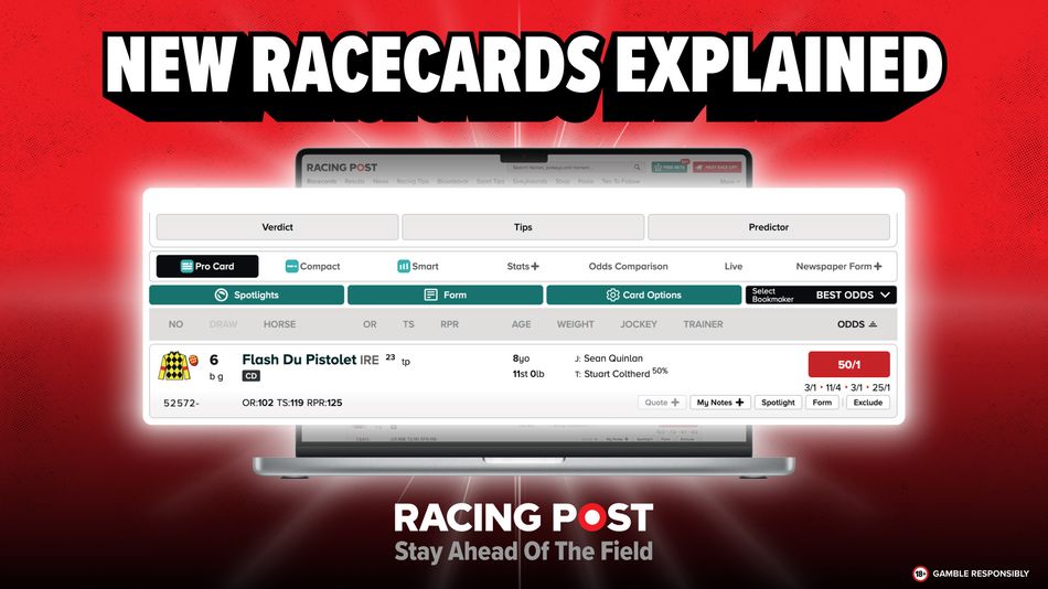 Find out what is new on the updated Racing Post racecards | Racing Post